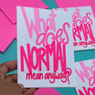 What does normal mean? | Letterpress Encouragement Card – Add Pink and ...