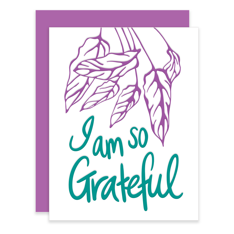 I'm so grateful | Thank you card – Add Pink and Stir Stationery