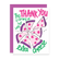 Cheesy Thank You, Letterpress Greeting Card – Add Pink and Stir Stationery