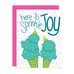 Sprinkle Joy, Letterpress Greeting Card – Add Pink and Stir Stationery